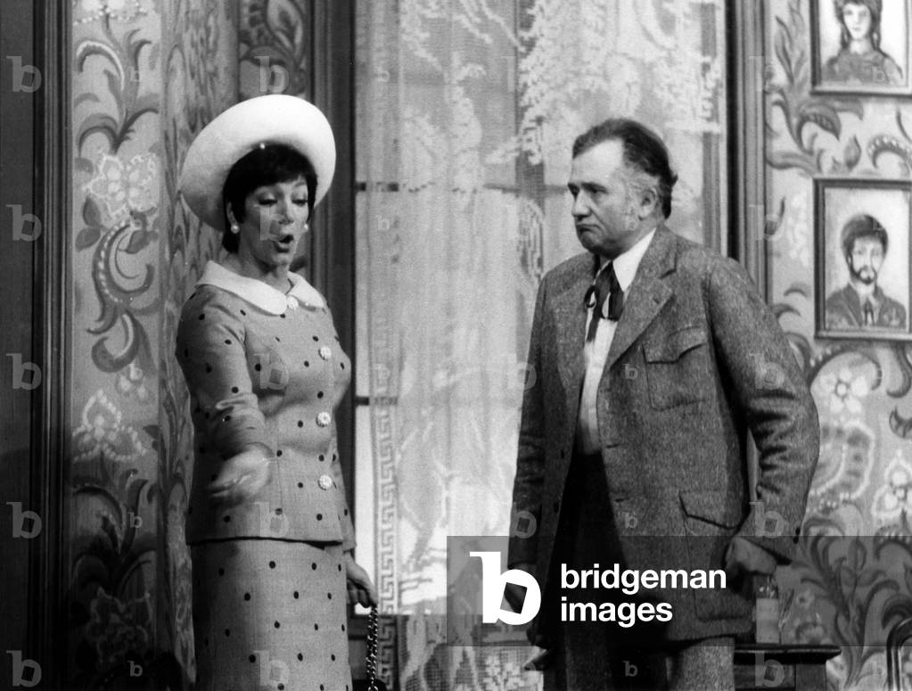Image of French Comedians Micheline Dax and Jean Richard in Play "Monsieur