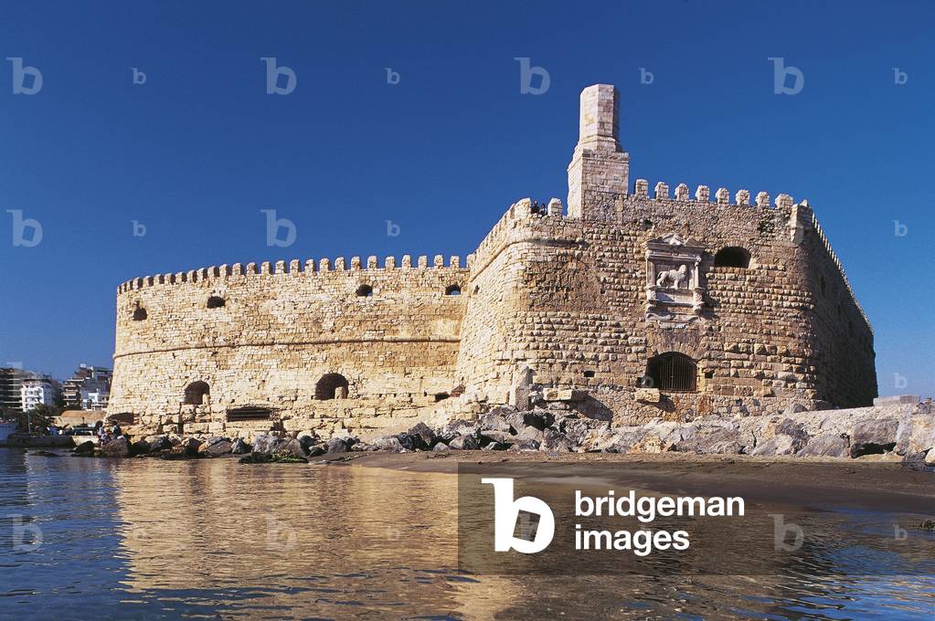 Image of Koules fortress or Sea fortress, Heraklion (Iraklio), Crete ...
