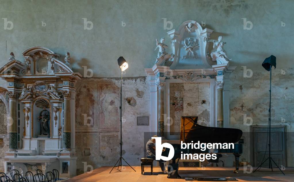 Image of The panist Nelson Goerner, 'Collegium Vocale Crete Senesi ...