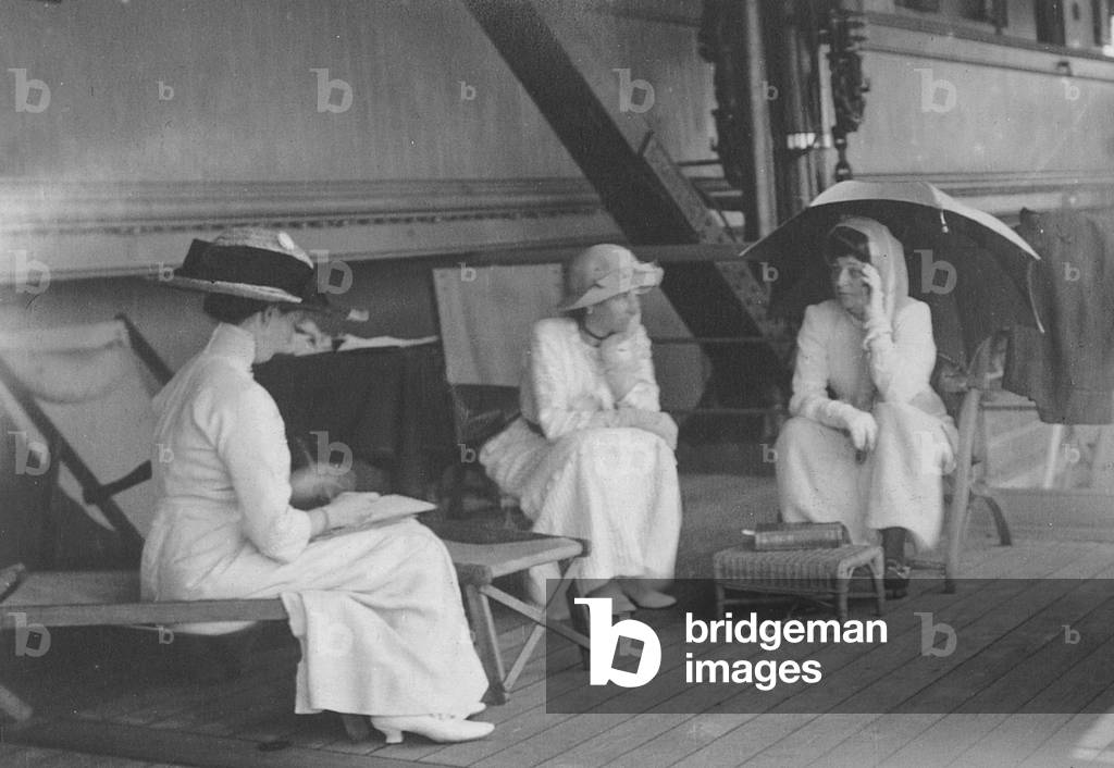 Image of Princess Alexander of Teck, Mrs Fitzroy and Lady Adelaide ...