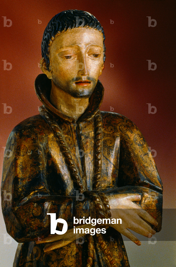Image of A 17th century polychrome wood statue of San Pablo Migui by ...