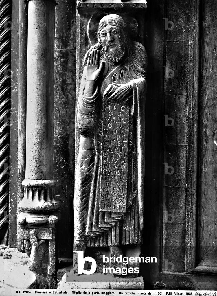 Image of The prophet Jeremiah. Sculpture of the Master of the Prophets