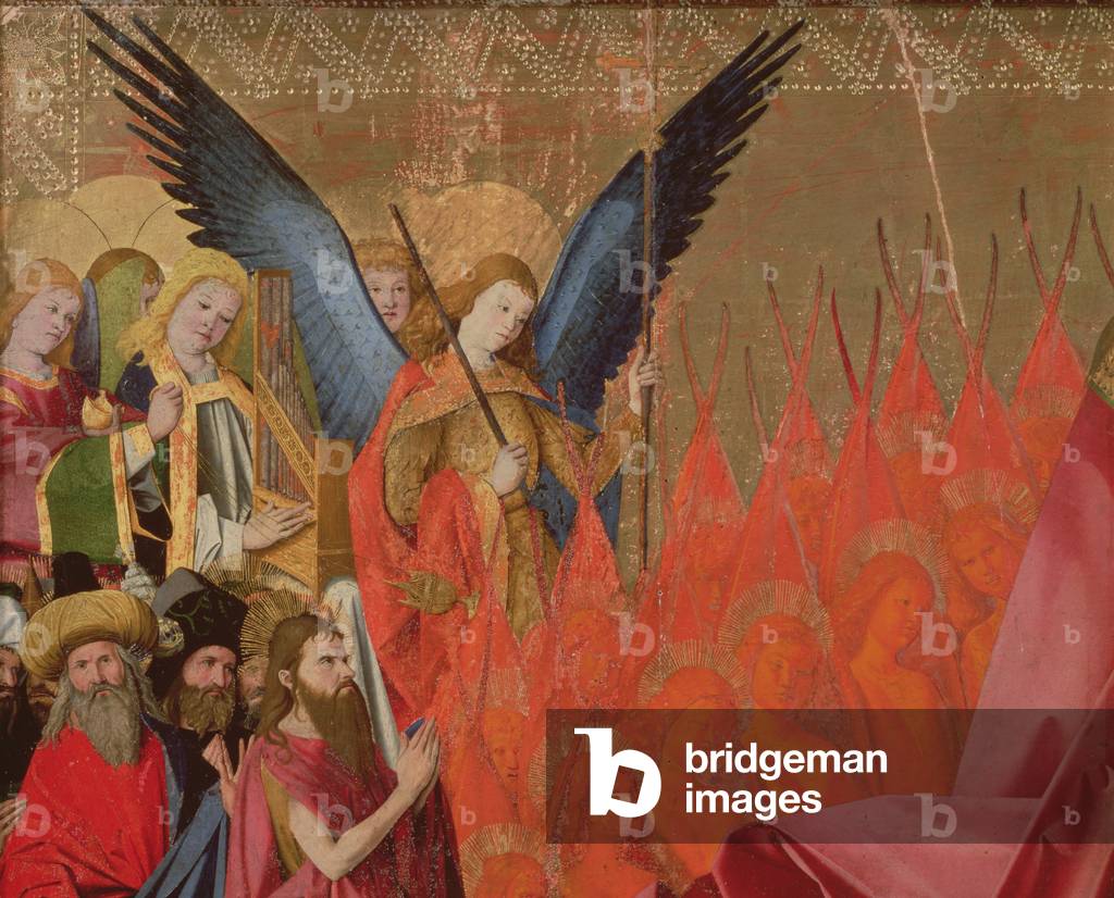 Image of Angels and elected officials, detail of the Coronation of the ...