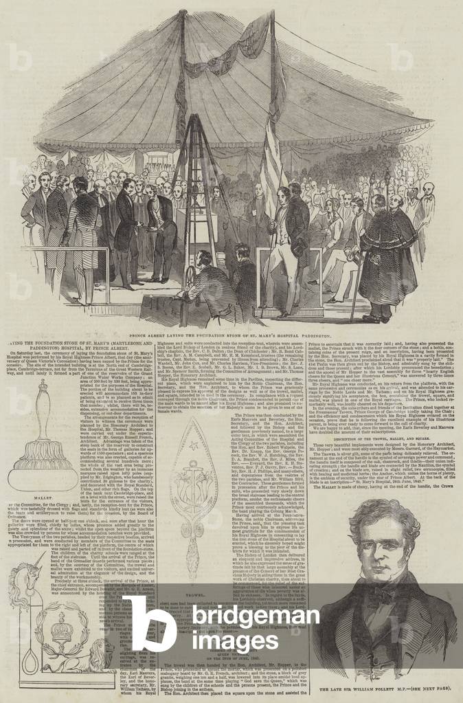 Image of Laying the Foundation Stone of St Mary's (Marylebone and ...