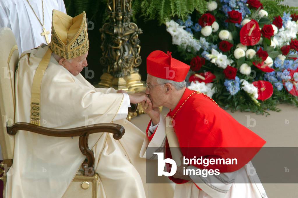 Image of Marc Ouellet is made cardinal by pope John Paul II,