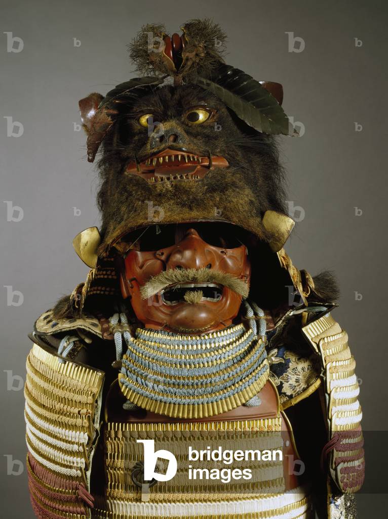Image of Iroiro Kebiki odoshi Nimai-Do Gusoku, Samurai armor with ...