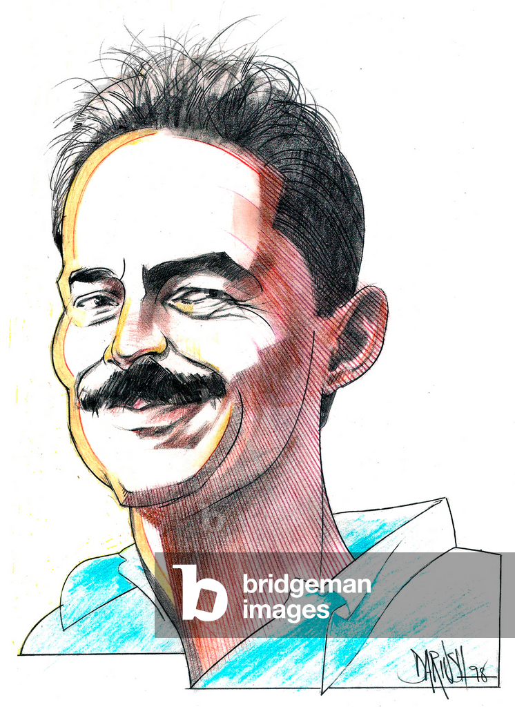 Image of Massimo Dapporto (digital coloured pencil drawing) by Radpour ...