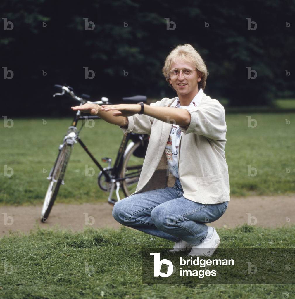 Image of The German actor and singer Frank Schröder poses in the