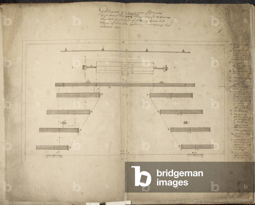 Image of Inigo Jones's original Ground Plots and Profiles of Scenes, &c.