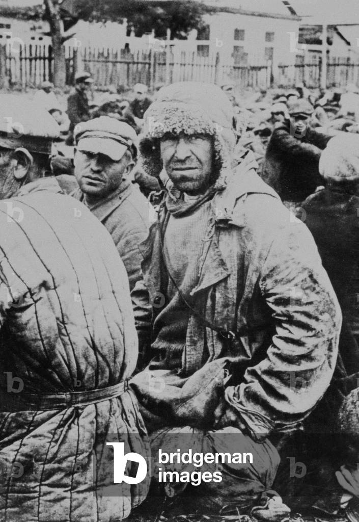 Image of Portraits of Soviet military prisoners 1941 (b/w photo)