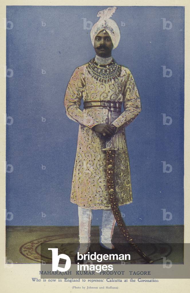 Maharaja Prodyot Coomar Tagore, representative of Calcutta at the ...