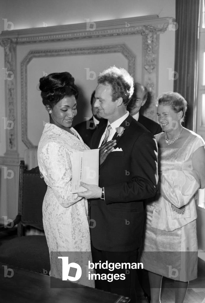 Image of The opera singer Grace Bumbry and the opera singer Erwin