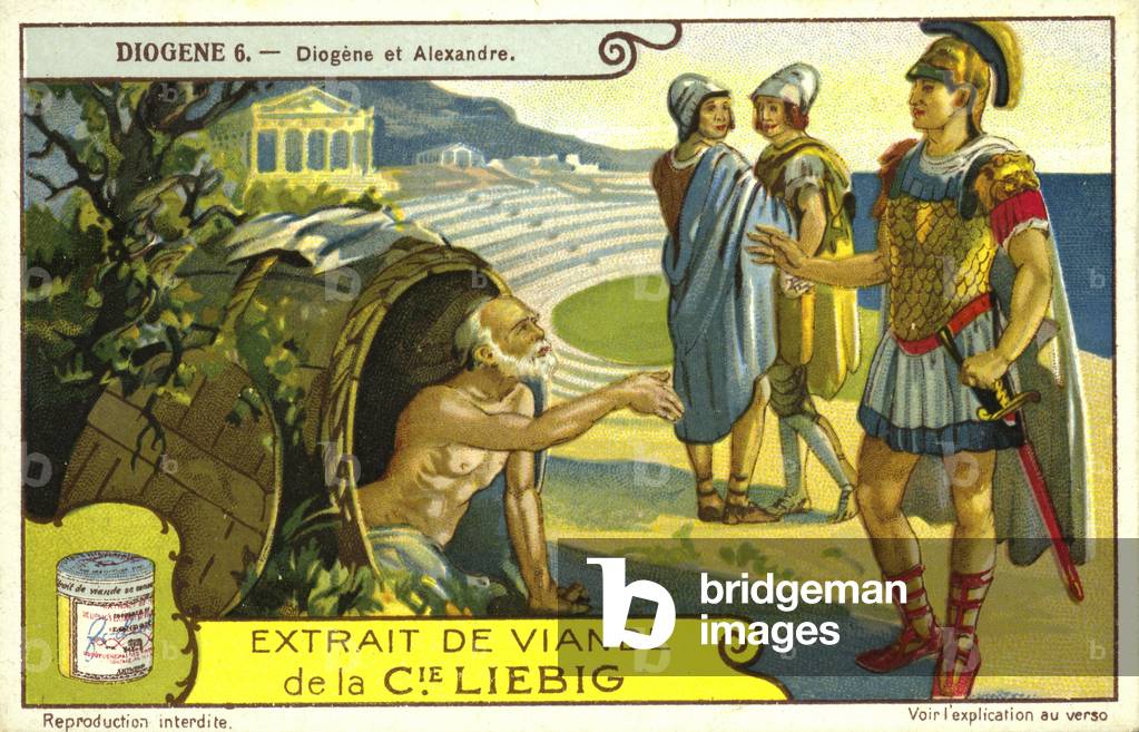 Image of Alexander the Great visiting the Ancient Greek philosopher ...
