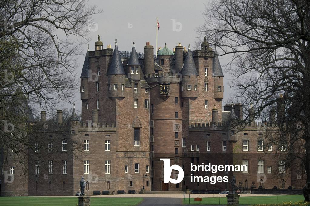 Image of Glamis castle, 15th-16th century, childhood home of Elizabeth ...