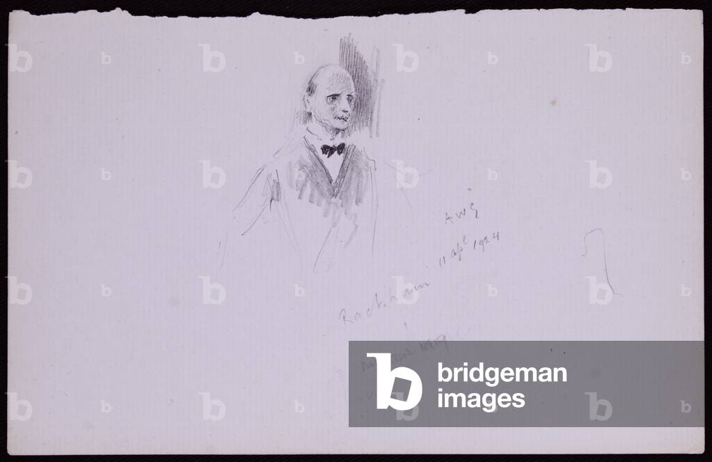 Image of Portrait of Arthur Rackham, 1924 (pencil on paper) by Lawson ...