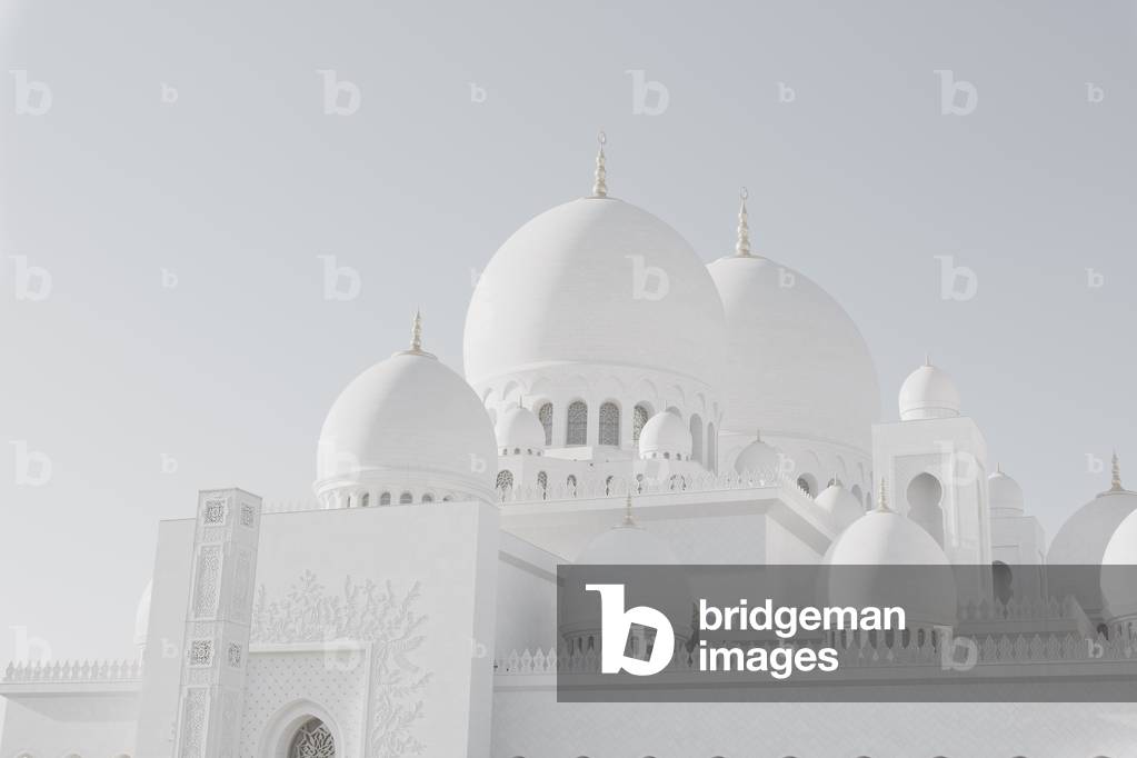 Image of Sheikh Zayed Grand Mosque side view, 2015 (photography) by ...