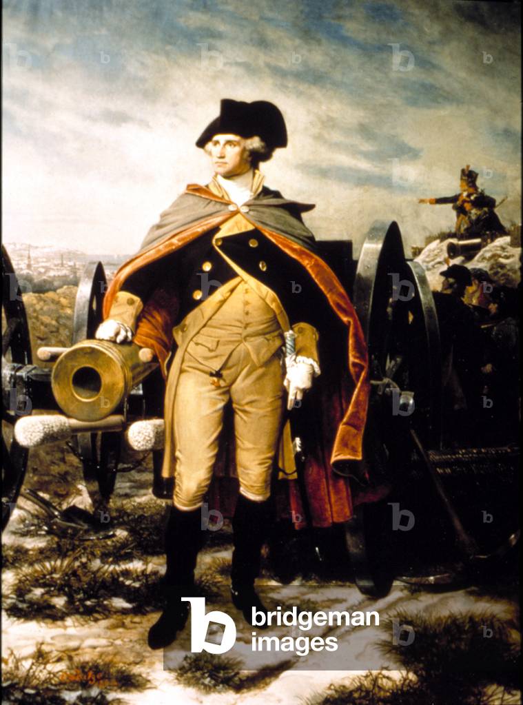 Image of George Washington, général des troupes américaines pendant la ...