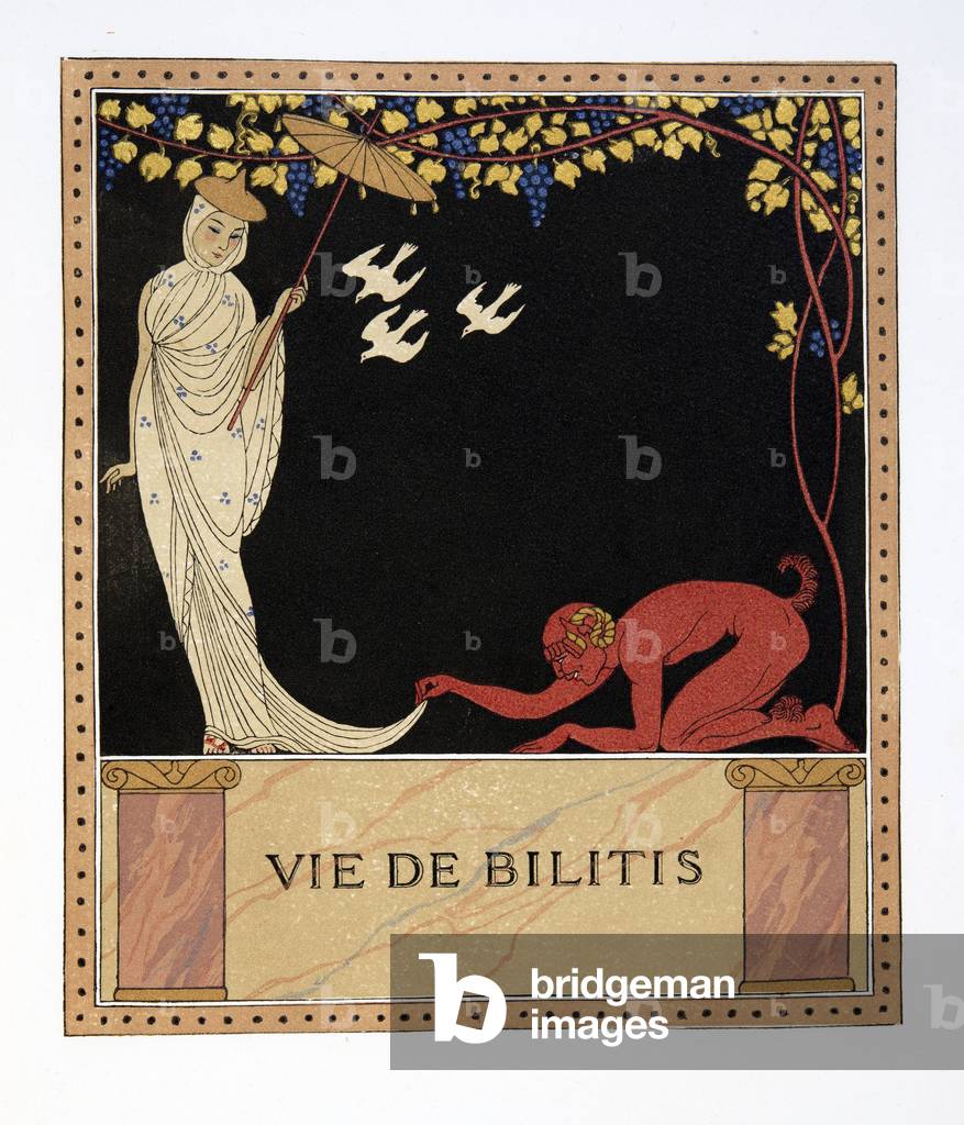Image of Vie de Bilitis, illustration from Les Chansons de Bilitis, by ...