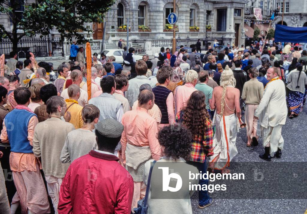 Image of Hare Krishna Ratha Yatra Festival, Procession, London, England ...