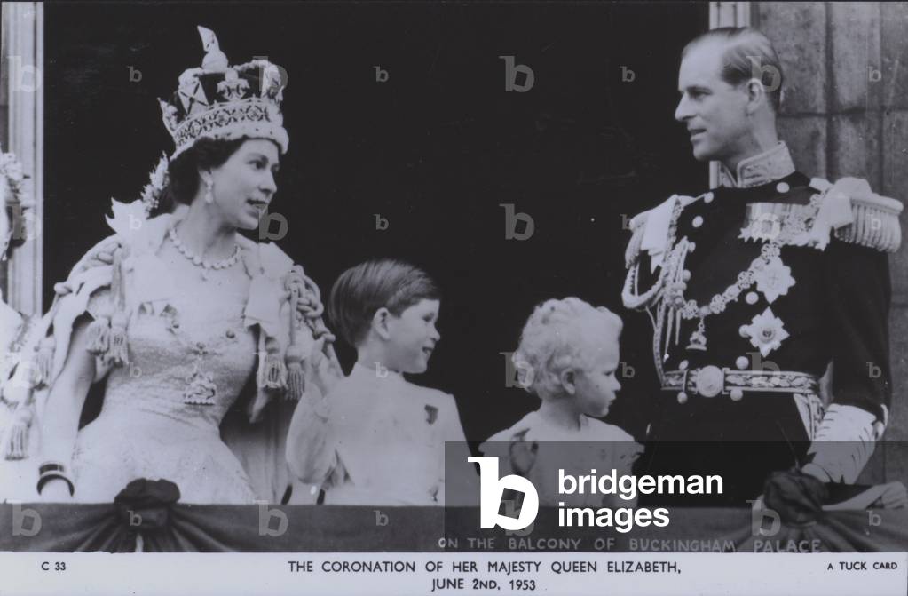 Image of The coronation of her majesty Queen Elizabeth II, 1953 (b/w by ...