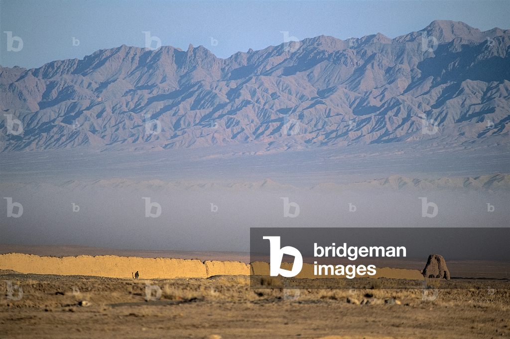 Image of The Han Wall runs straight as an arrow on the by Yamashita ...