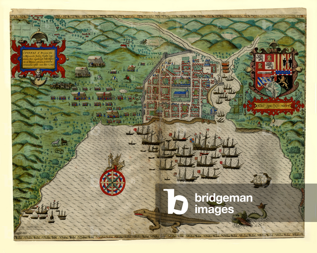 Image of Plan of Santo Domingo, Hispaniola (Dominican Republic), 1589 ...