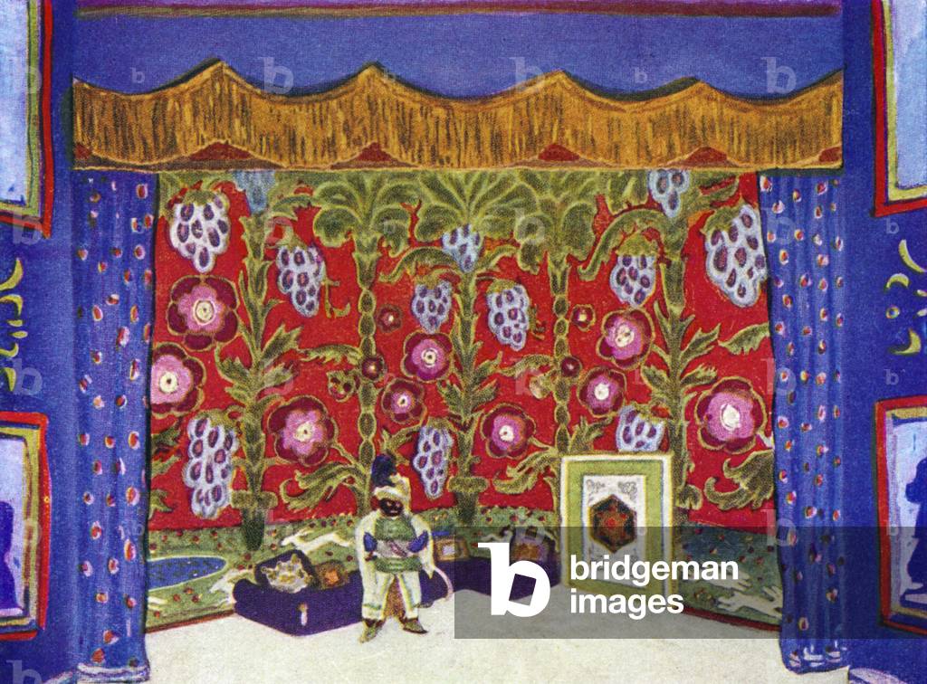 Image of set design for Petrushka by Igor Stravinsky, scene III, room ...