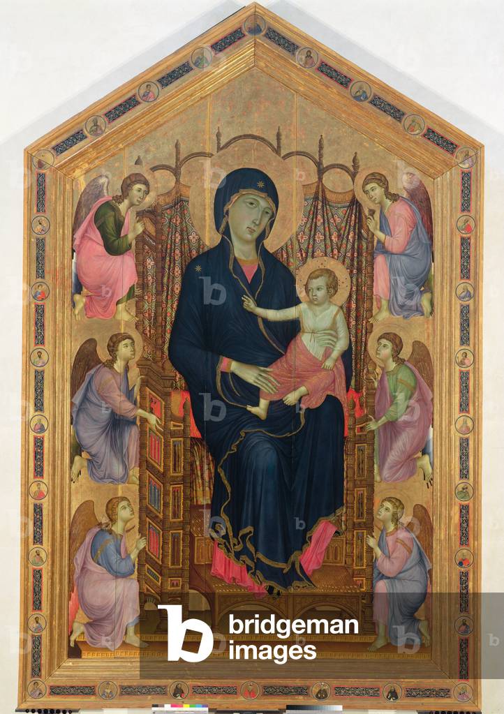 Image of Madonna and Child (Rucellai Madonna) 1285 (tempera on panel ...