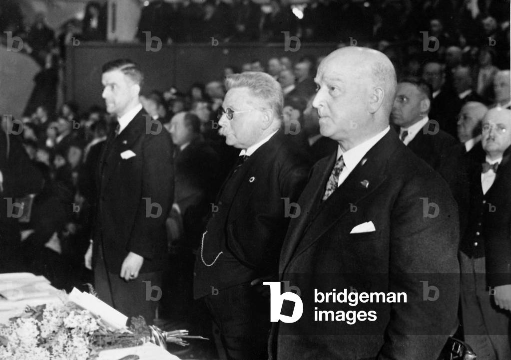 Image of Alfred Hugenberg and Theodor Duesterberg, 1932 (b/w photo)