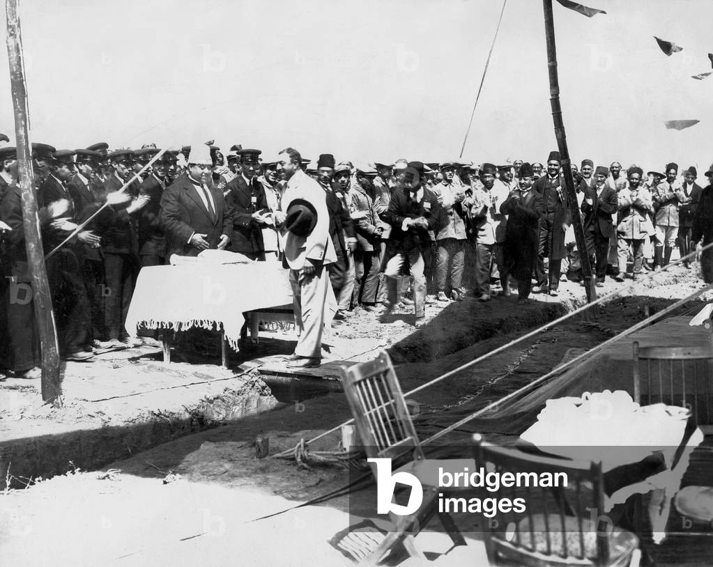 Image of Reception for King Amanullah Kahn, 1928 (b/w photo)