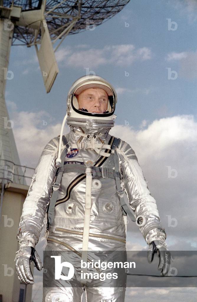 Image of Astronaut John H. Glenn Jr., (Lt. Colonel, USMC) in seinem