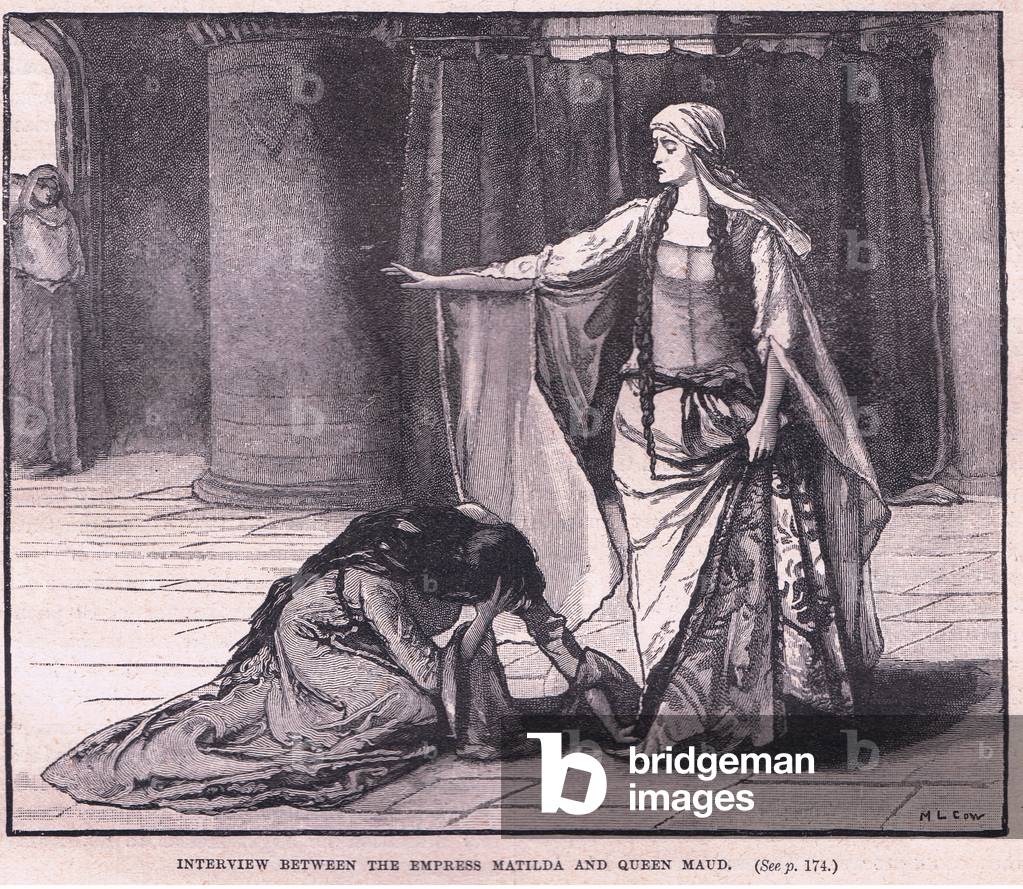 Image of Interview between the Empress Matilda and Queen Maud AD 1141 ...