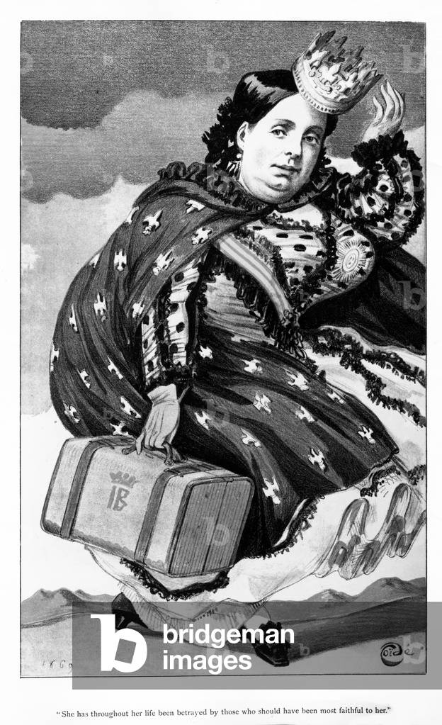 Image of Queen Isabella II of Spain, cartoon published in 'Vanity Fair ...