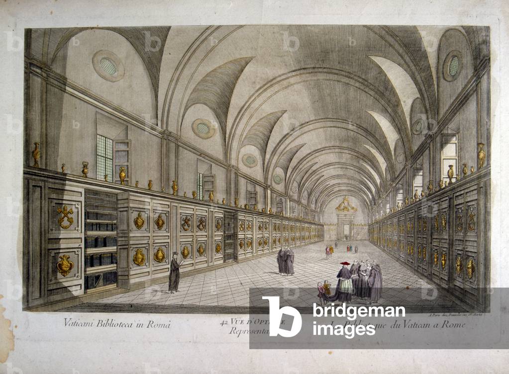 Vatican Library Rome Interior Of The Vatican Library, Rome, Italy