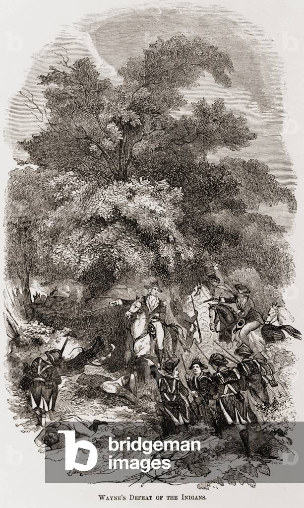 Image of Anthony Wayne's army defeats the Indians of the Western ...