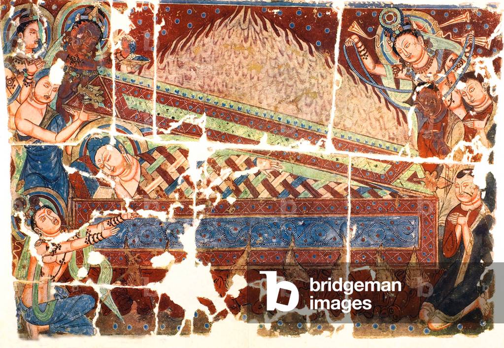 Image of China: Jataka mural from the Kizil Thousand Buddha Caves ...
