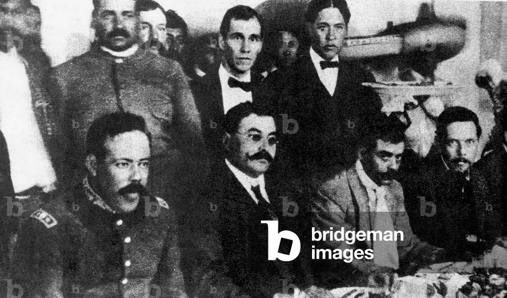 Image of Seated, from left to right, Doroteo Arango Arambula (1878-1923 ...