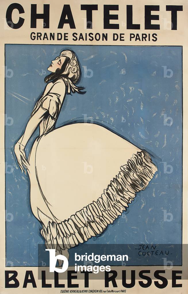 Image of Tamara Karasavina for 'Le spectre de la rose', 1911 (colour by ...