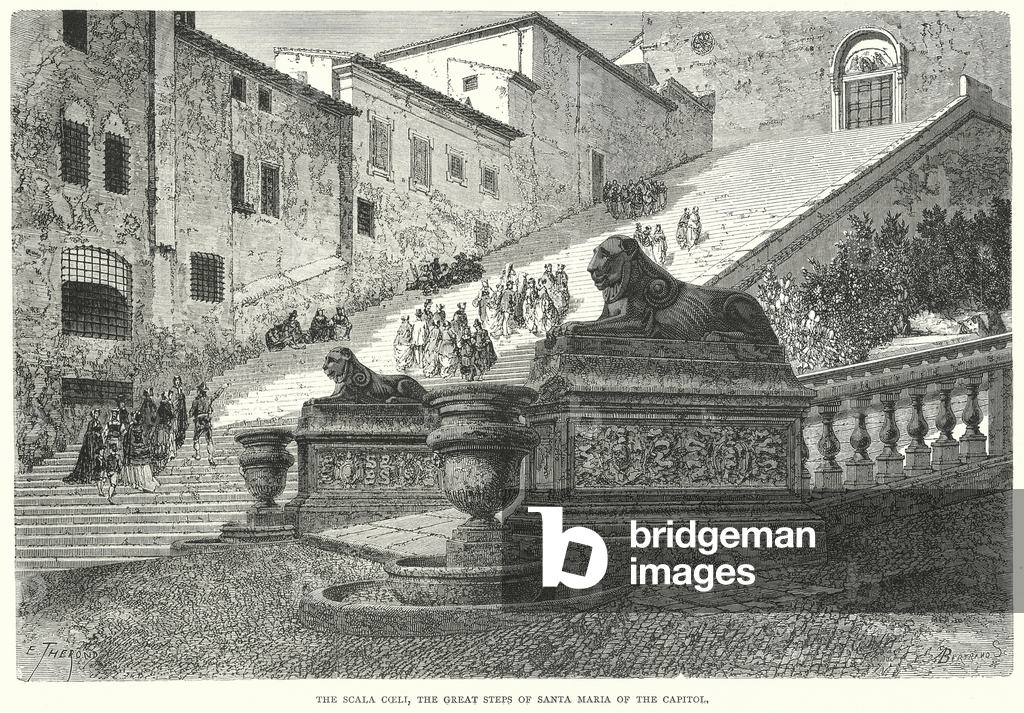 Image of The Scala Coeli, the Great Steps of Santa Maria of by European ...
