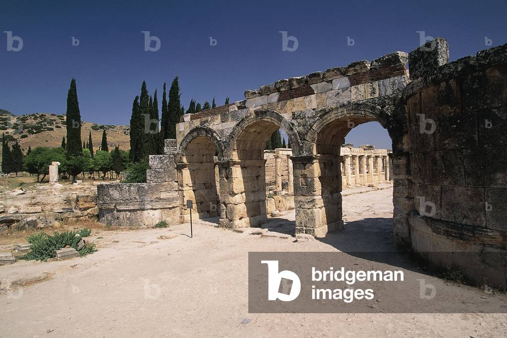 Image of Domitian gate or Frontinus gate, Hierapolis-Pamukkale (UNESCO ...