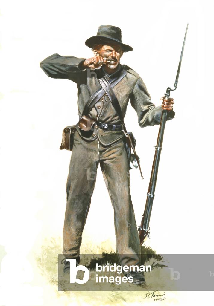Image of Confederate Army, 53rd Georgia Infantry, 1988 (w/c & gouache ...