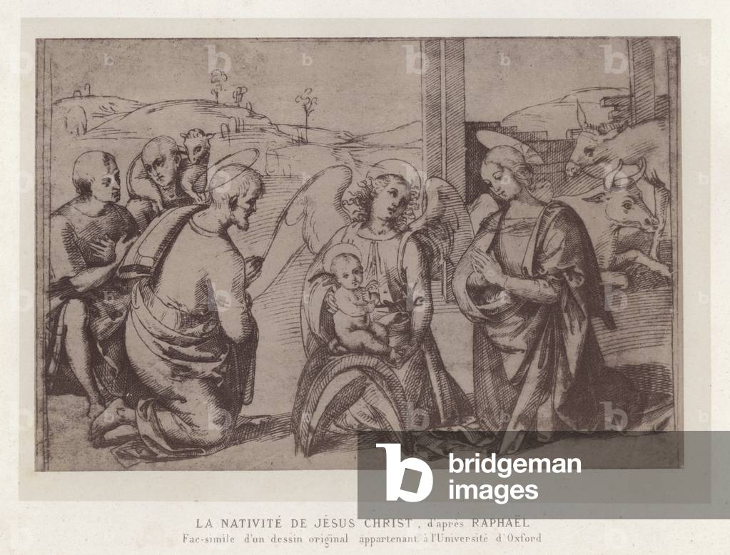 Image of La Nativite De Jesus Christ, d'apres Raphael, Fac-simile d'un ...
