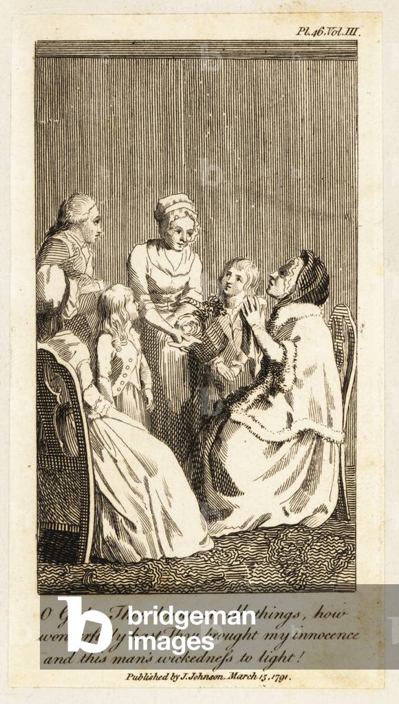 Image of Women and children seated in a parlor, 18th century. , by ...