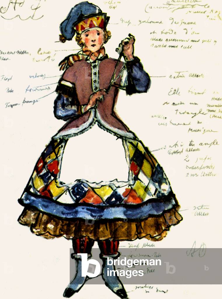 Image of Petrushka - ballet by Igor Stravinsky, Costume design by ...