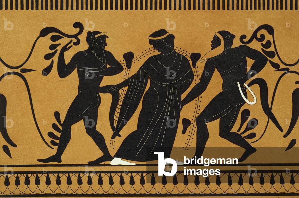 Image of Dionysian scene from the Collection of Greek Vases by Mr.