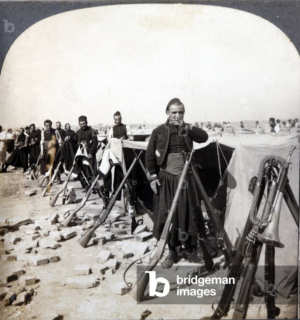 Image of WW1 French Zouaves in Camp circa 1914-1915