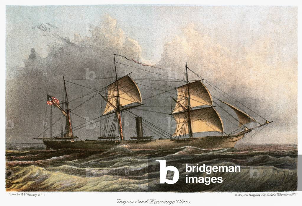 Image of CIVIL WAR: USS KEARSARGE USS 'Kearsarge,' a Mohican-class ...
