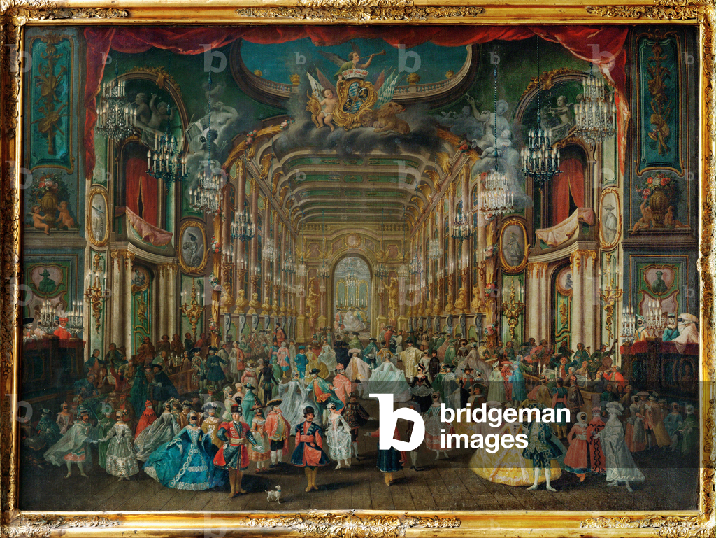 Image of Fancy-dress ball in Bonn's Residence Theatre … by Lessing, Erich