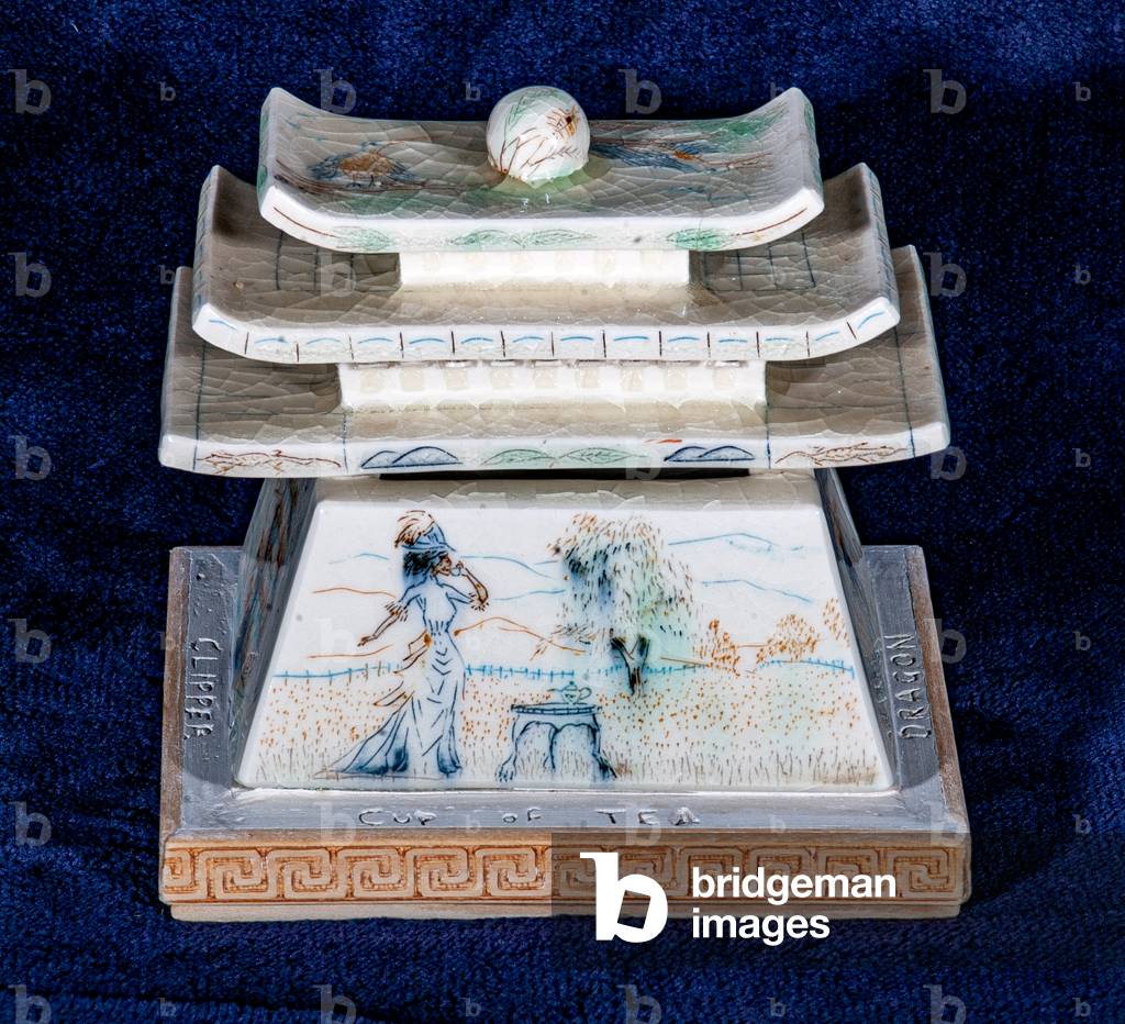 Image of Tea theme ceramic, 1999, (glazed porcelain) by Alexander Booth ...