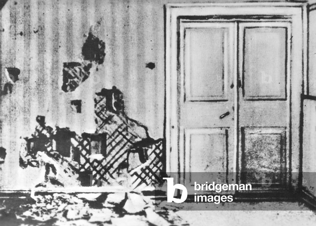 Image of Murder of Nicholas II and his family, 1918 (b/w photo)